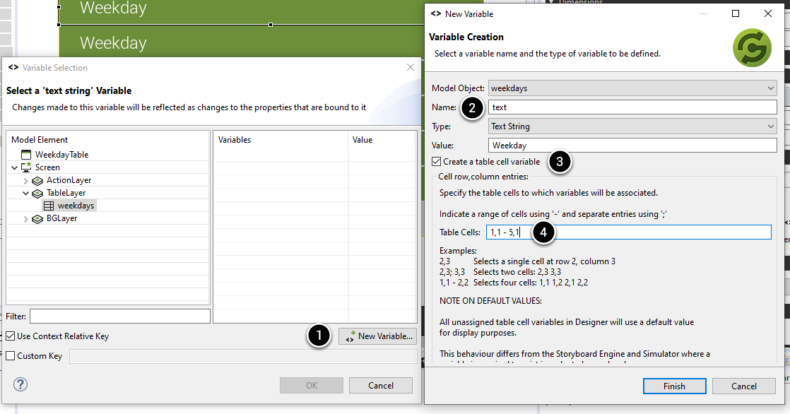 Storyboard Tutorial Creating User Interface Table Variables